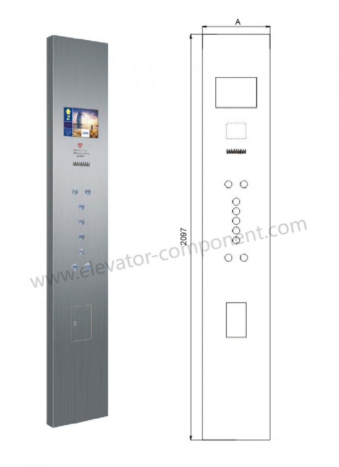 Lift Stainless Steel Elevator Cop Lop Elevator Call Button Panel