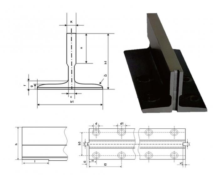 Machined Guide Rails For Elevators / Lift Guide Rail 9mm, 10mm, 16mm