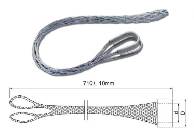 Pulling Mesh Cable Grip Elevator Compensation Chain With Eyes
