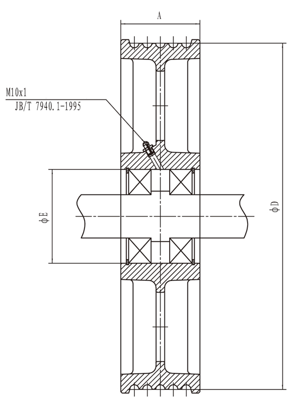 Cast Iron Sheave Elevator Traction Sheave Wire Rope Sheave Wheels