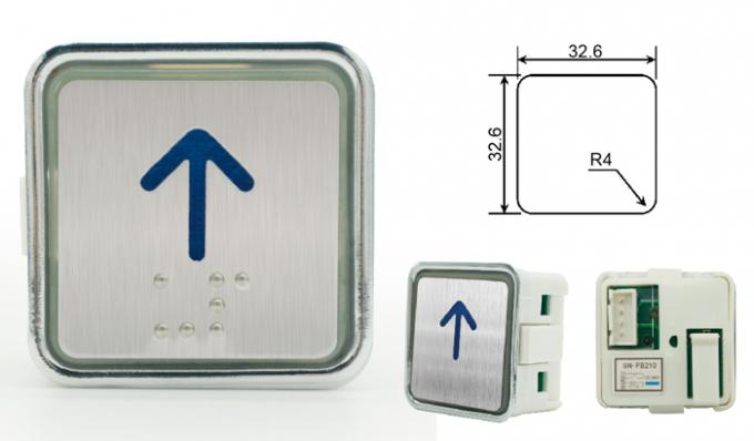 Waterproof Illuminated Elevator Push Button With Good Touch Sense