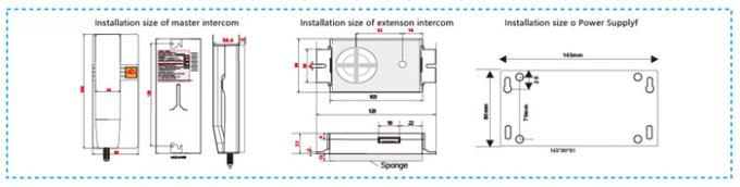 Elevator External Auxiliary Elevator Intercom Phones 3 Party Interphone