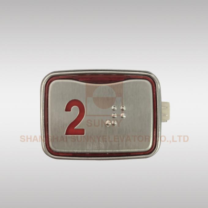 Easy Installation Square Elevator Stop Button / Push Button Switch ...