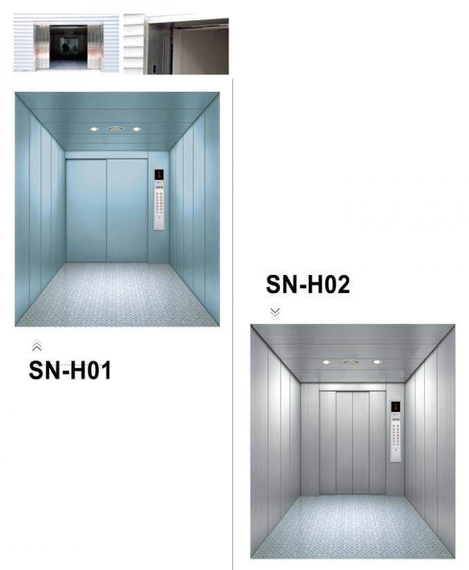 Freight Elevator Car Decoration with Checked Steel Plate Floor