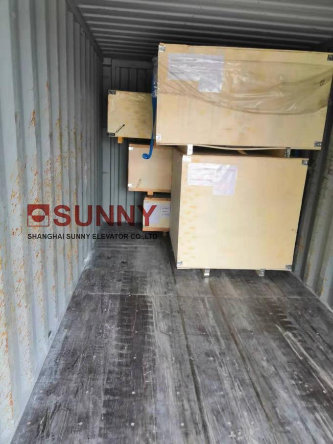 30kN 330kg Weight Shaft Load Gearless Traction Machine Motor For Lift Parts