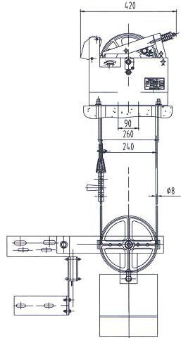 Wire Rope Elevator Overspeed Governor For Lift Safety Devices