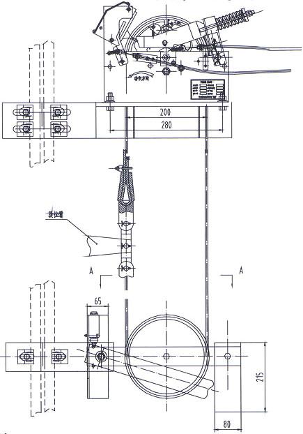 0.75m/S - 2.5m/S Wire Rope Elevator Speed Governor Safety Parts