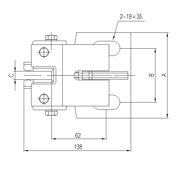 Passenger Elevator Sliding Guide Shoe For 10mm / 16mm Guide Rail