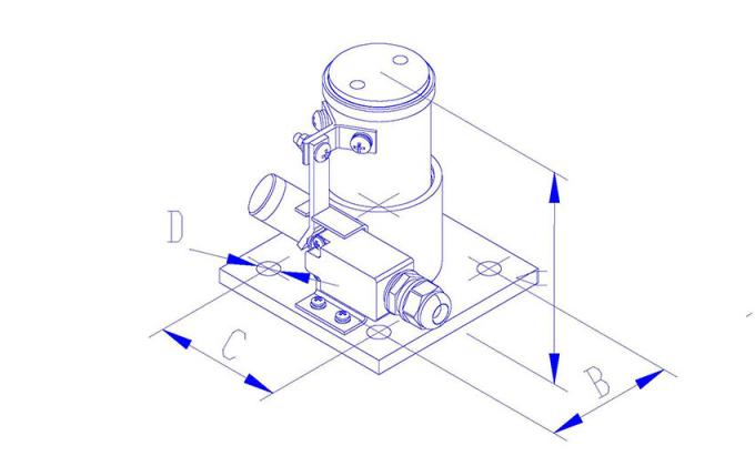 425mm Stroke Passenger Elevator Safety Components Hydraulic Oil Buffer