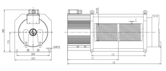 Positive Drive Elevator Traction Machine Series For Lift Spare Parts