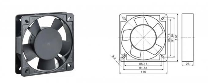 Centrifugal Ventilation Wall Mount Axial Fan Plastic PBT Industrial ...