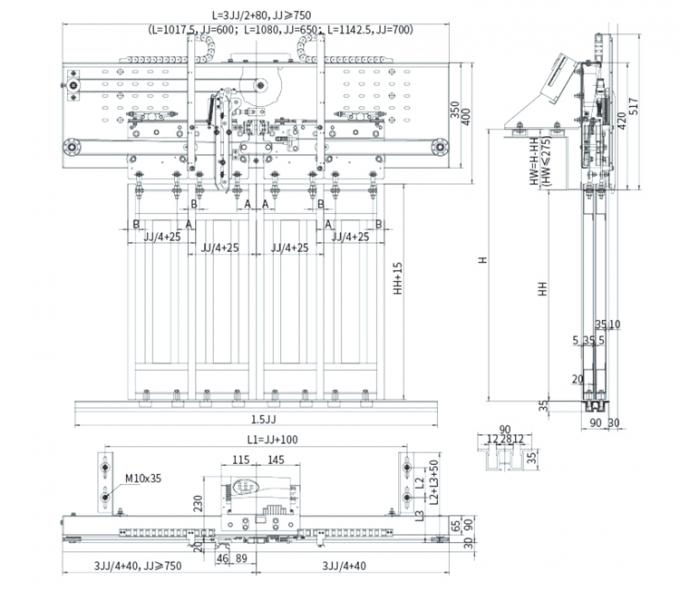 Two-Speed Center Opening Door Operator Permanent Magnet Frequency ...