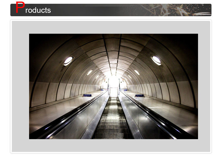 Speed 100 fpm Heavy - Duty Airport Moving Walk Escalator With Screw ...