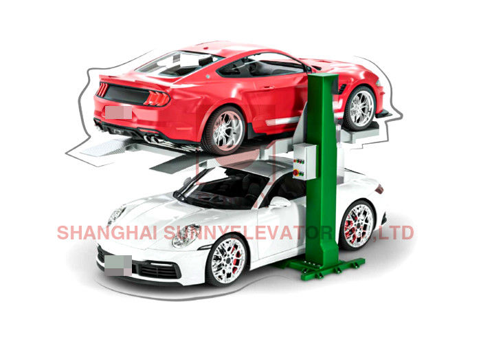 High Speed Compact Single Post Car Parking Lift AC Drive Type