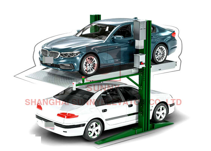 Two Post Sports Car Parking Lift With One Piece Low Profile Diamond ...