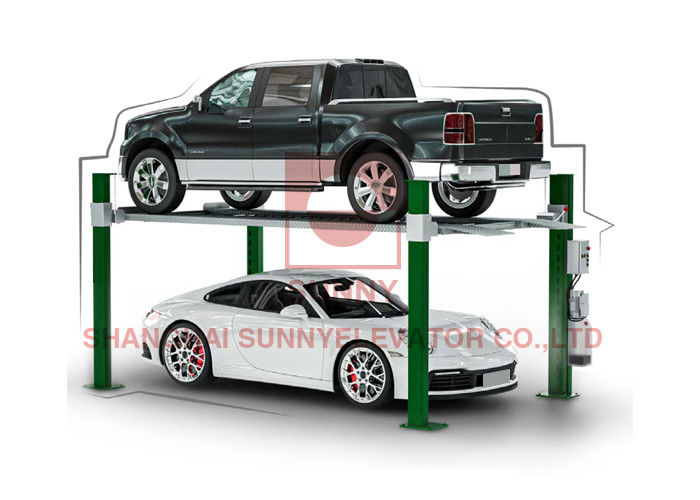 Tube Column Type 4 Post Car Parking Lift With High Lifting Capacity 4 / ...