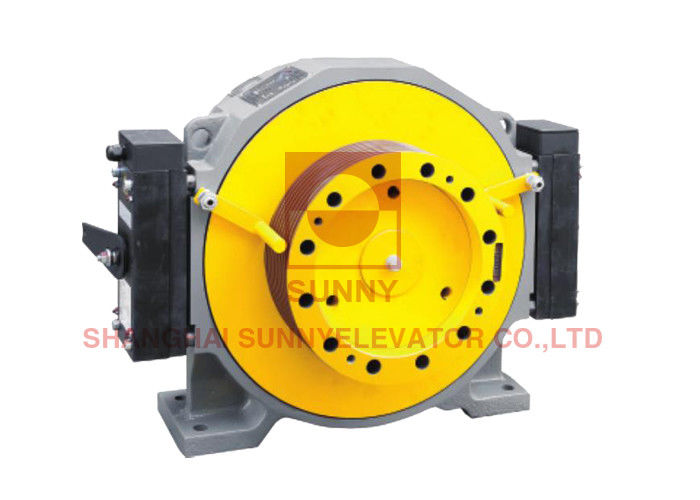 DC 110V 2 * 0.88A Gearless Elevator Traction Motor 1150kg / Speed 1.0~2 ...