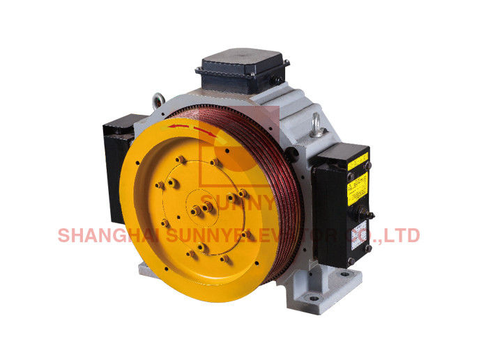 AC 380V Voltage Elevator Replacement Parts / Elevator Gearless Motor ...