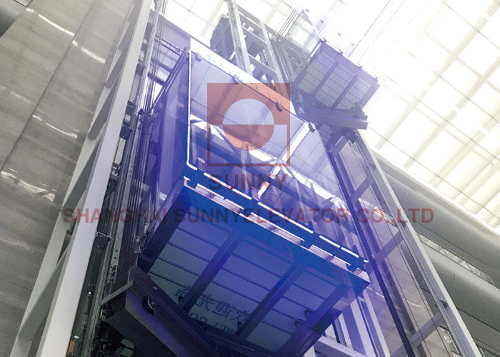 Mirror Etching 630kg Load Stainless Steel Elevator With VVVF Elevator ...