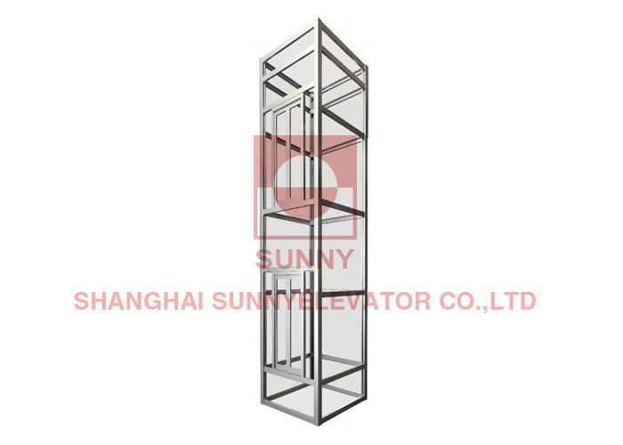 Aluminum Alloy Shaft Elevator Cabin Decoration Steel Structure Well Frame