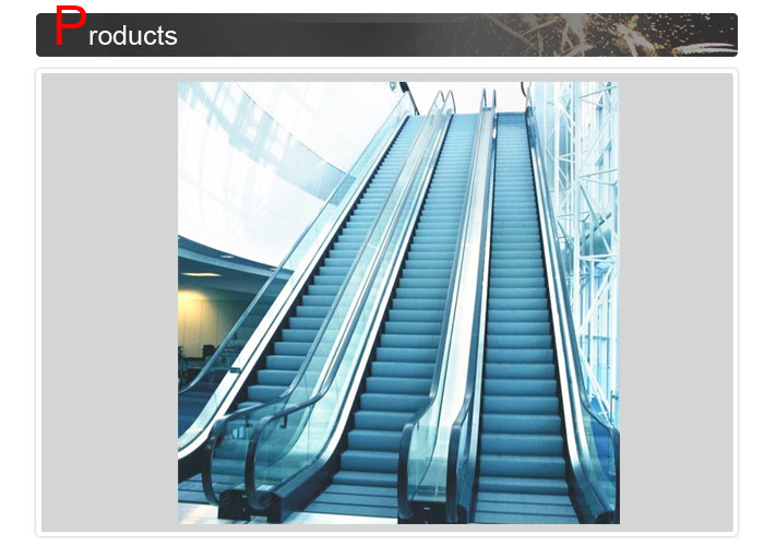 30°/35°Indoor And Outdoor Elevator Moving Walk Escalator With VVVF ...