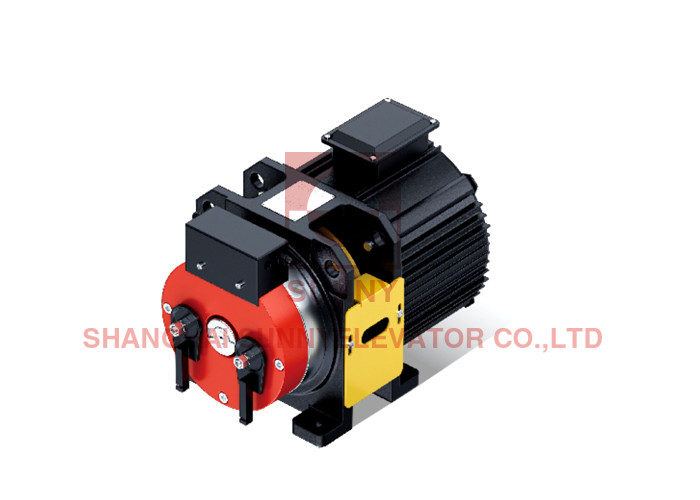 Elevator Gearless Traction Machine 320 - 400kg Load 0.3 - 1.0m/S Speed ...