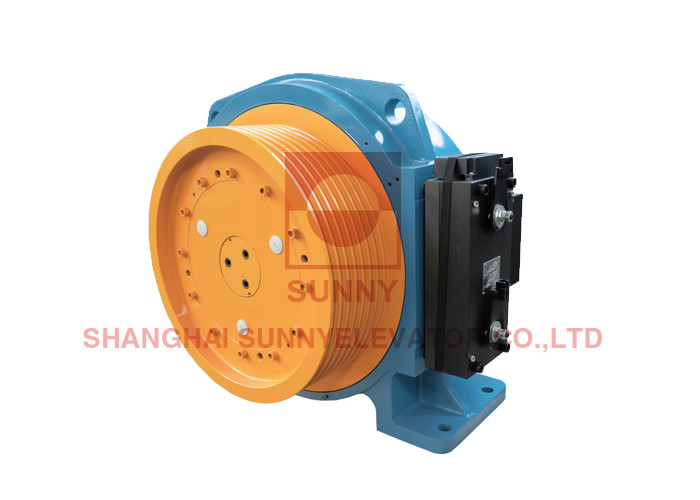 0.25-2.0m/S High Performance Gearless Traction Machine For Elevator ...