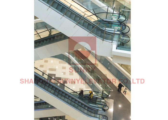 Commercial Vvvf Control Moving Walk Escalator With 35 Degree 1000mm ...