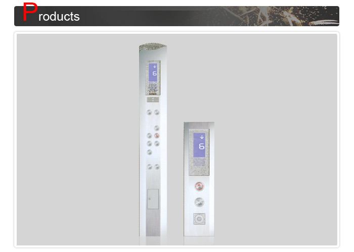 Stainless Steel Elevator Push Button Panel Single Or Parallel LOP Type