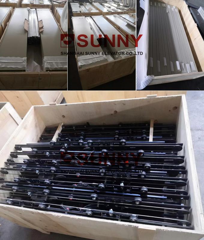 Passenger Elevator Panel Sill Jamb For Center Opening Landing Door Device