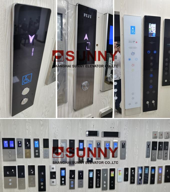 Passanger Lift Round Button Elevator COP / Stainless Steel Control ...