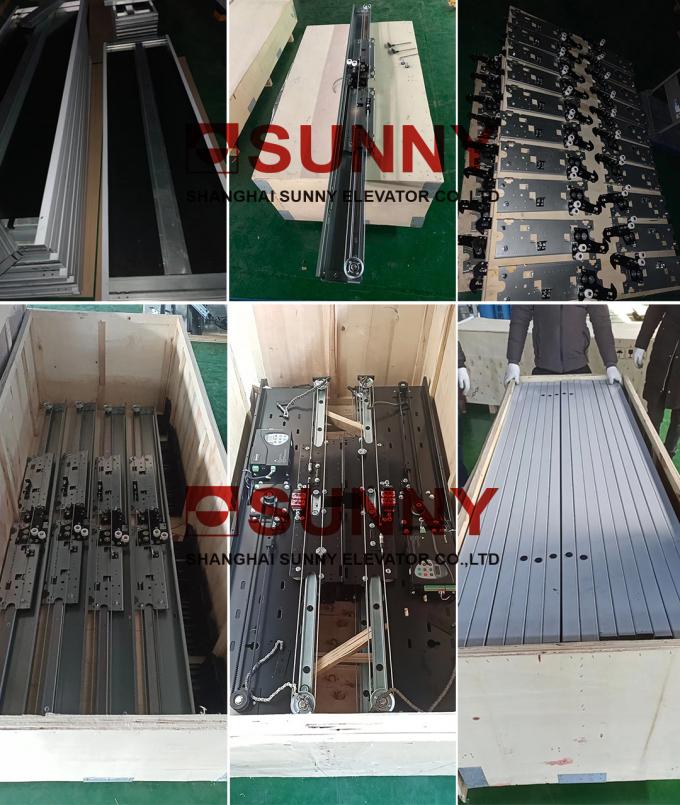 Mitsubishi Type Elevator Landing Door Hanger 2 Panels Side Opening